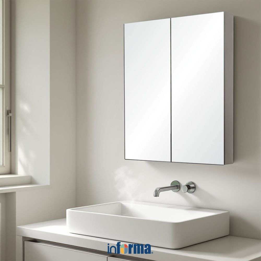 Jual Informa Rain Kabinet Kamar Mandi Dengan Cermin - Putih Lemari ...