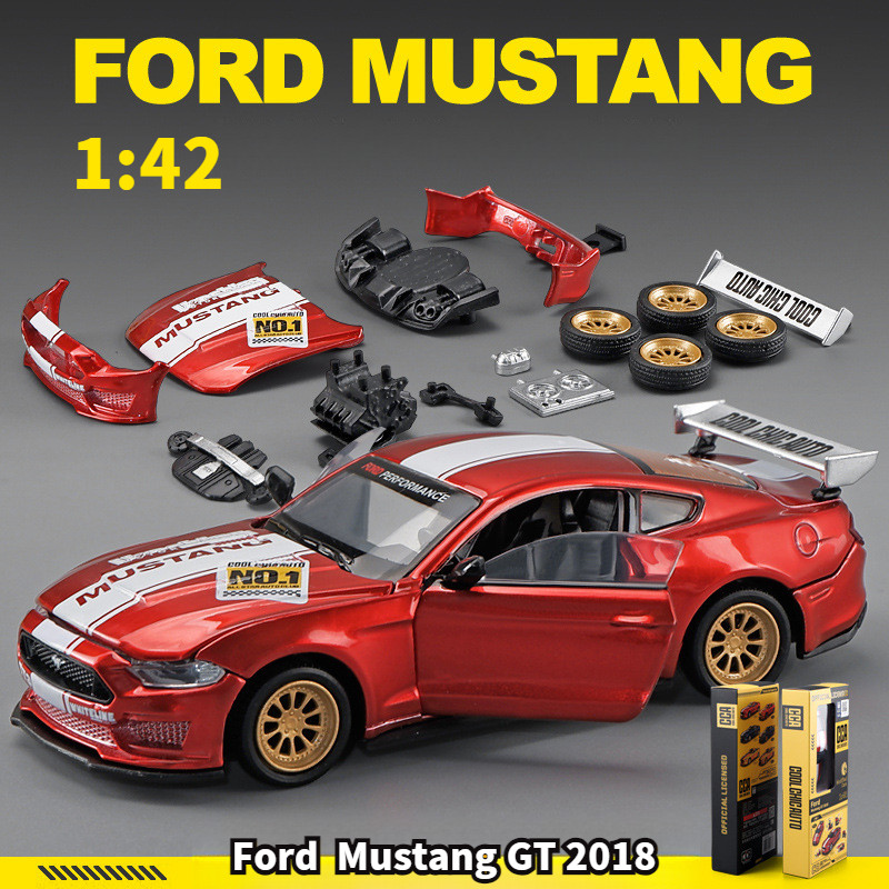 Jual DIY Mainan Anak Diecast Miniatur Mobil 1:42 Ford 2018 Mustang GT ...