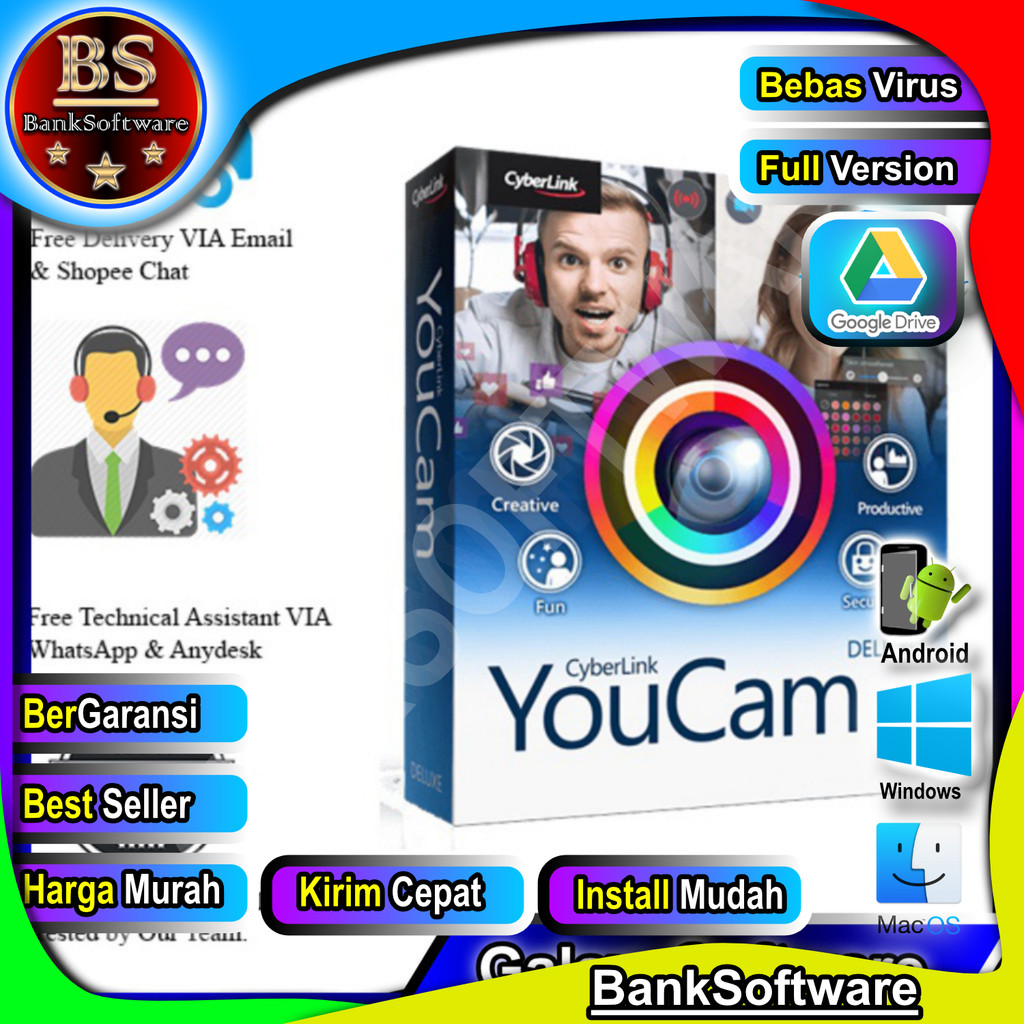 Jual CyberLink YouCam v10 2023 LifeTime Full Version - Bank Software | Shopee Indonesia