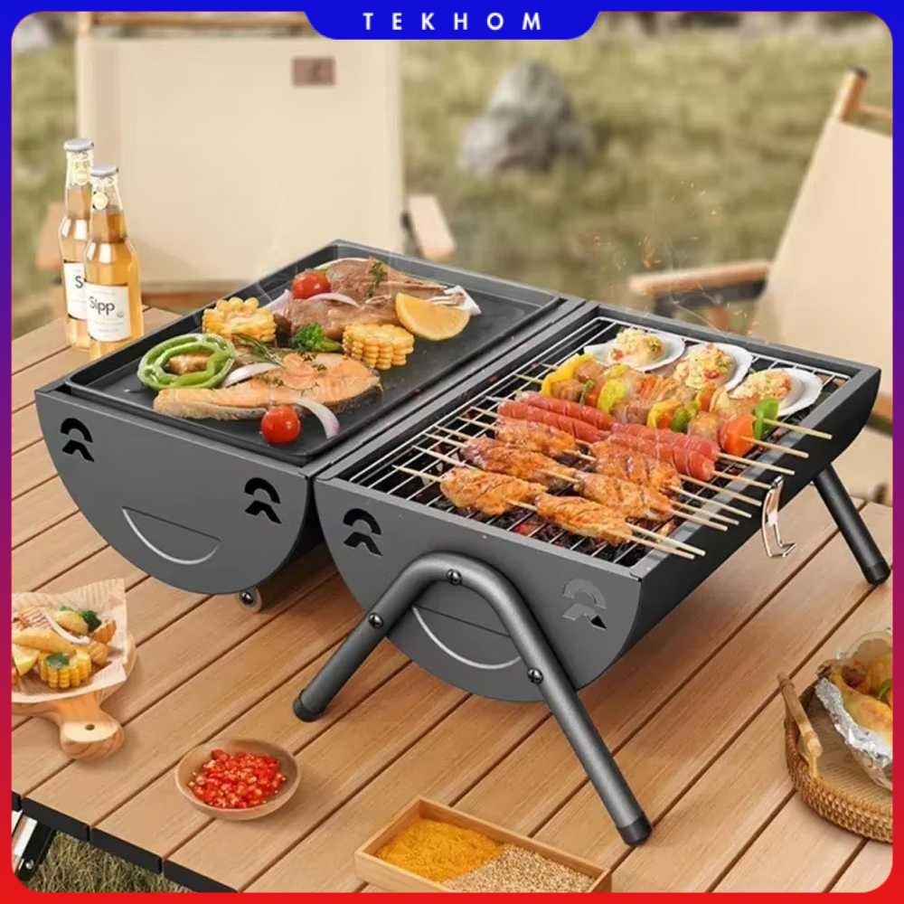 Jual Alat Panggang Arang Hibachi grill Portable BBQ Outdoor Grill Stove ...