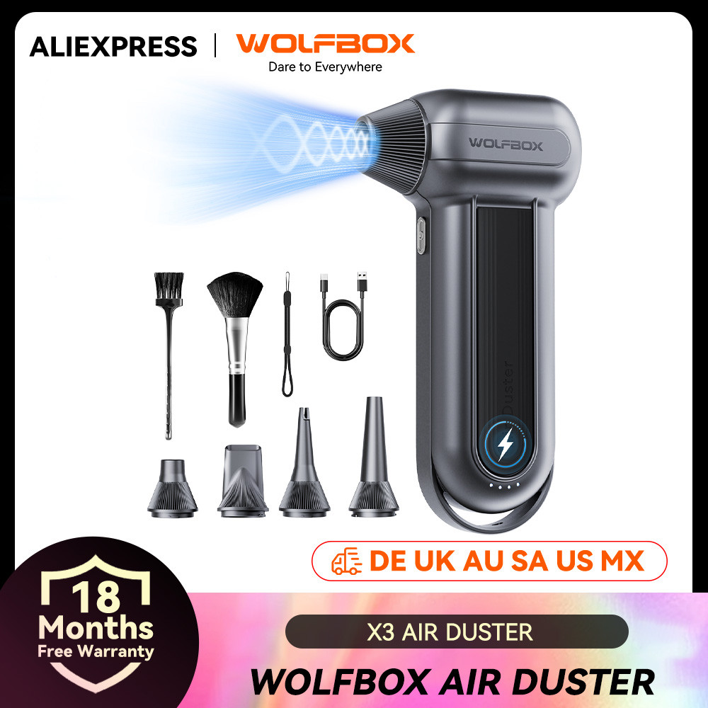 Jual WOLFBOX MF100 Electric Air Duster Air Blower-150000RPM Super Power ...