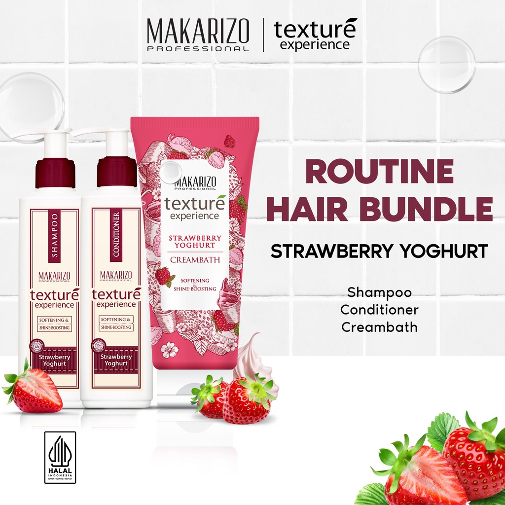 Jual Texture Experience Routine Hair Bundle Strawberry Yoghurt untuk ...