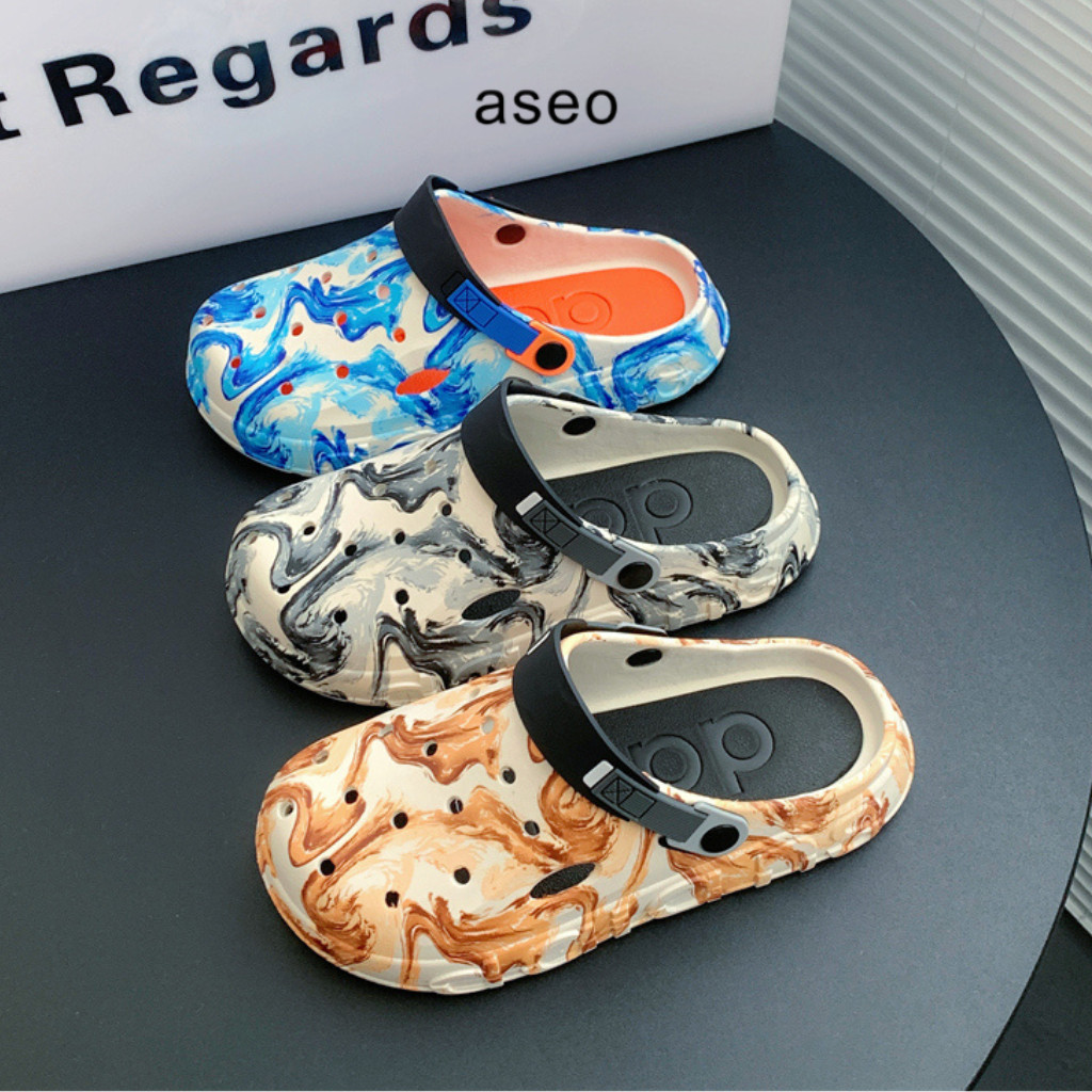 Jual Aseo Sandal Pria Wanita Baim Clog Terbaru Slip on Import Anti Slip ...