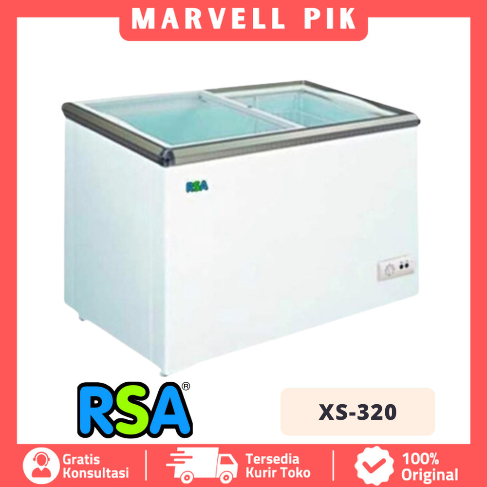 Jual FREEZER ES KRIM SLIDING RSA XS-320 FREEZER ICE CREAM KACA SLIDE XS ...