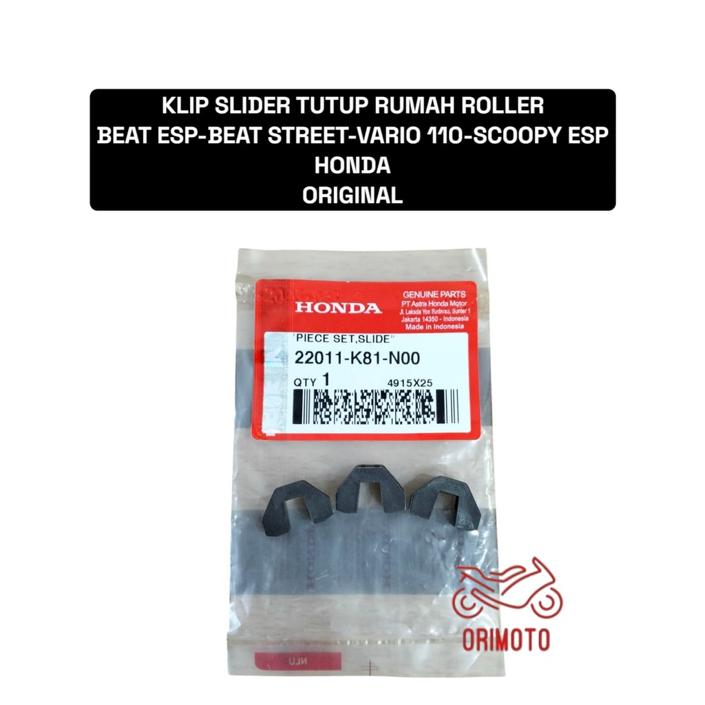 Jual Orimoto- KLIP SLIDER TUTUP RUMAH ROLLER BEAT STREET VARIO 110 ...