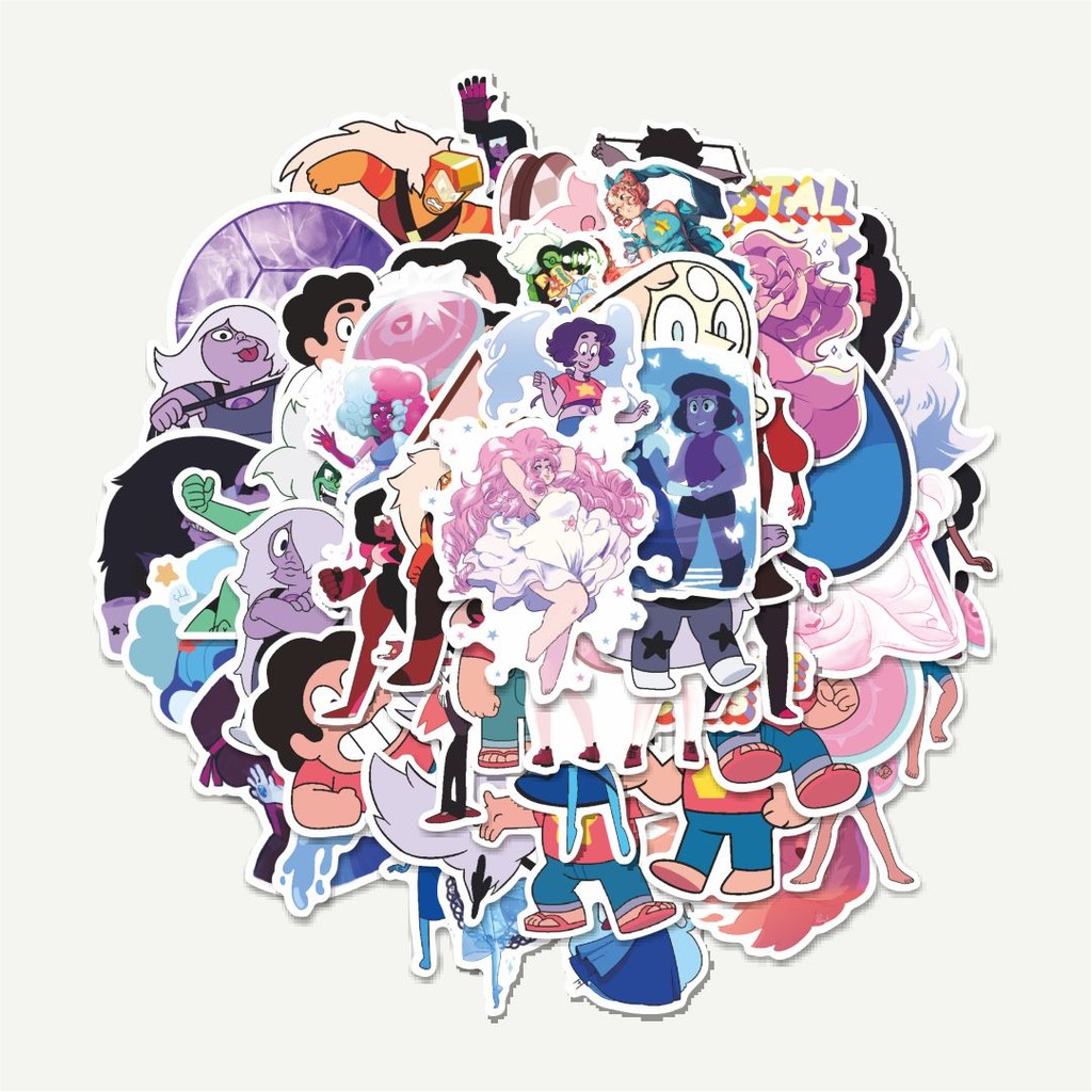 Jual Sticker Pack Stiker Kartun Steven Universe Char Mix 3 | Sticker ...