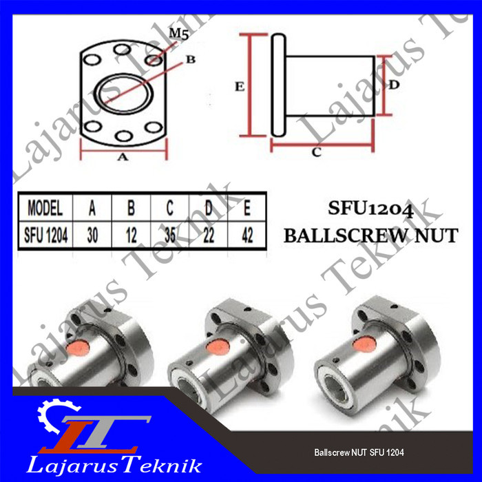 Jual Ballscrew NUT SFU 1204 Diameter 22mm | Shopee Indonesia