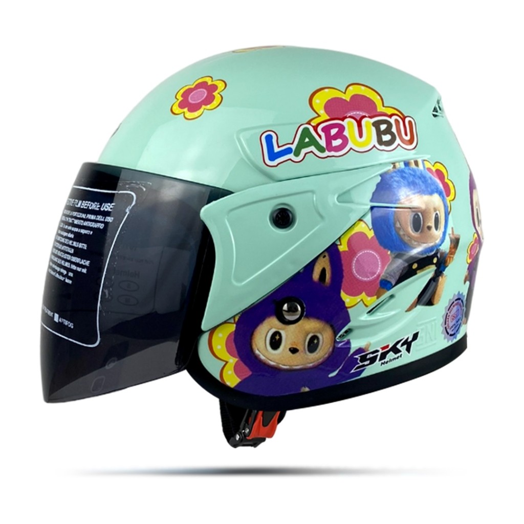 Jual Helm Anak GHG Junior Motif Labubu Single Visor Motif Standart SNI ...