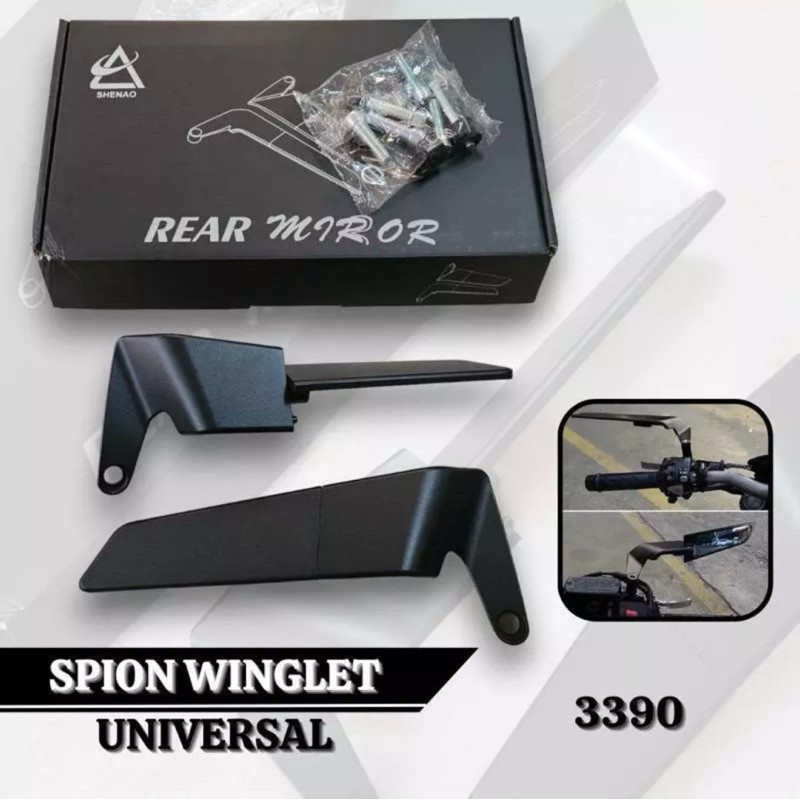 Jual Spion Winglet V3 Model Nemo Universal Semua Motor | Shopee Indonesia