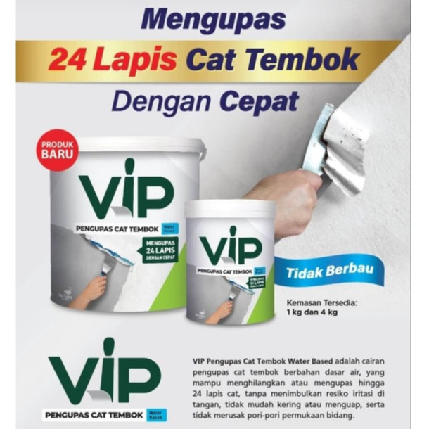 Jual PENGHILANG PENGHAPUS PENGUPAS CAT TEMBOK VIP PAINT REMOVER ...