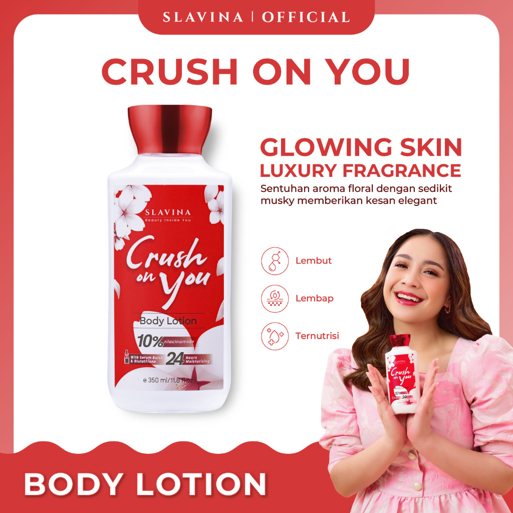 Jual [100% ORIGINAL] SLAVINA Body Lotion Crush On You by Nagita Slavina ...