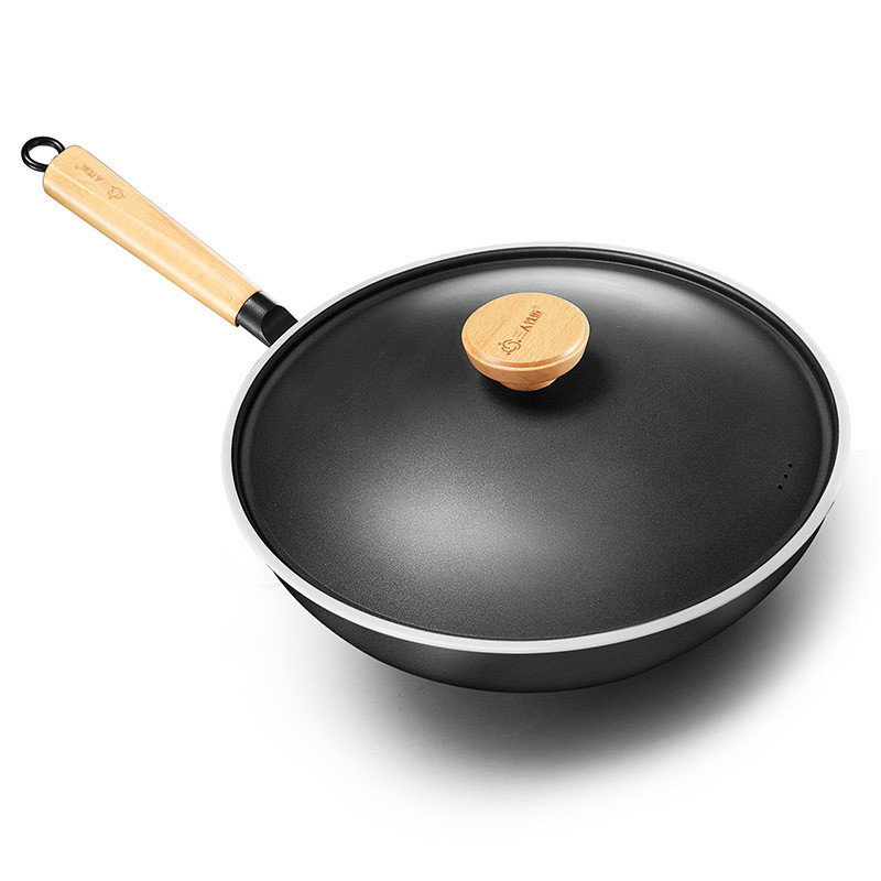 Jual Traditional Chinese Wok Cooking Pots Cast Iron Cauldron Non Stick ...