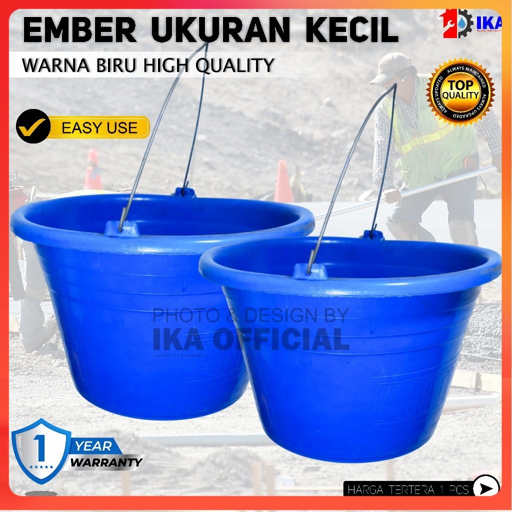 Jual Ember Plastik WARNA KECIL BIRU TUA BIRU MUDA BIRU TOSCA Ember Cor ...