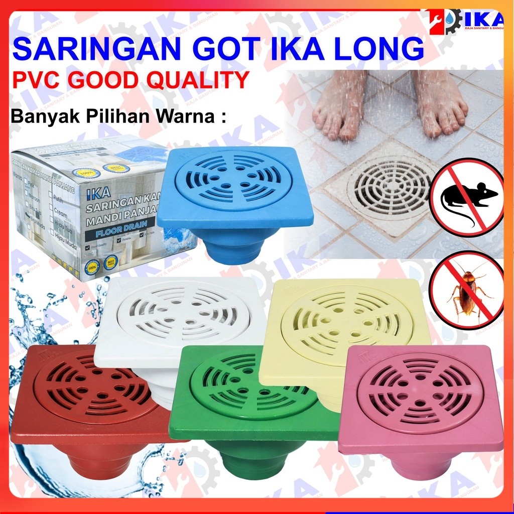 Jual IKA - Official Saringan Got Tebal Plastik PVC Kamar Mandi Toilet ...