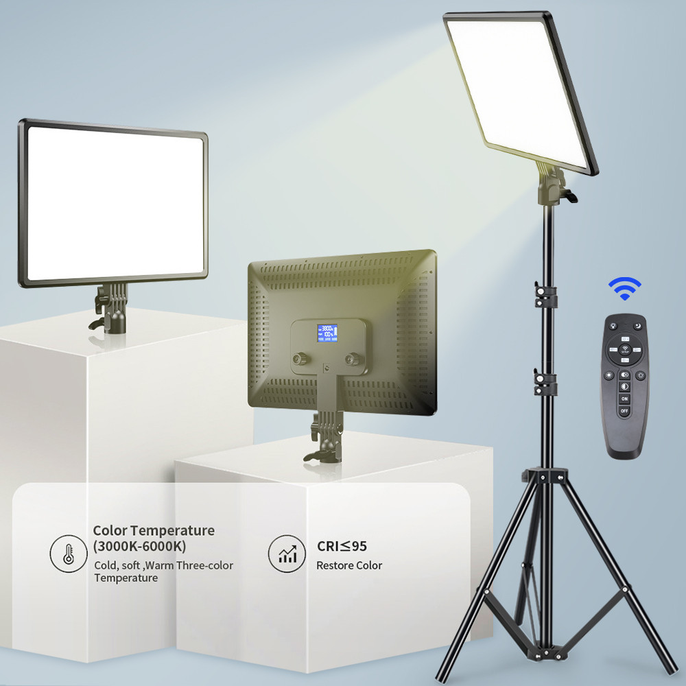 Jual 10/14in LED Video Light Panel Bi-Color 3000K-6000K Photography ...