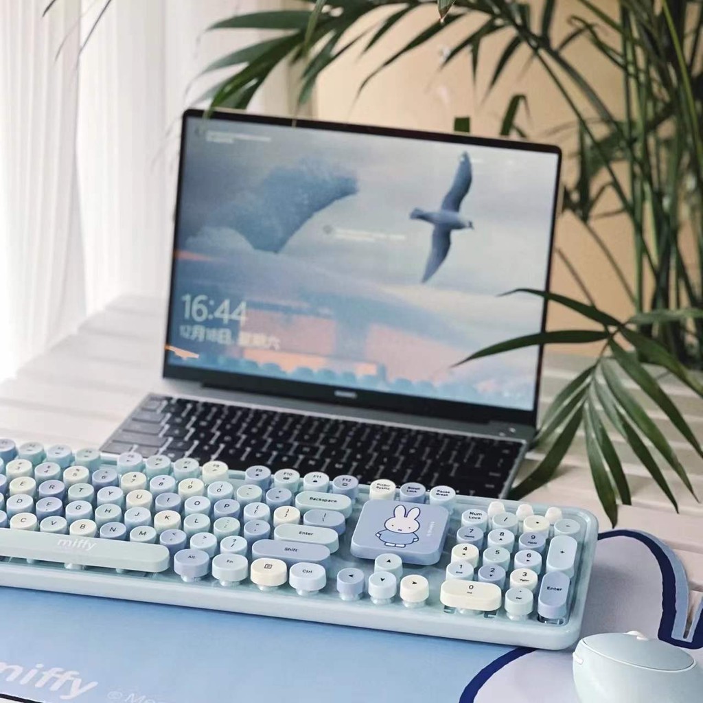 Jual Miffy X MIPOW 2.4G Wireless Ergonomics Keyboard Set Mixed Candy ...