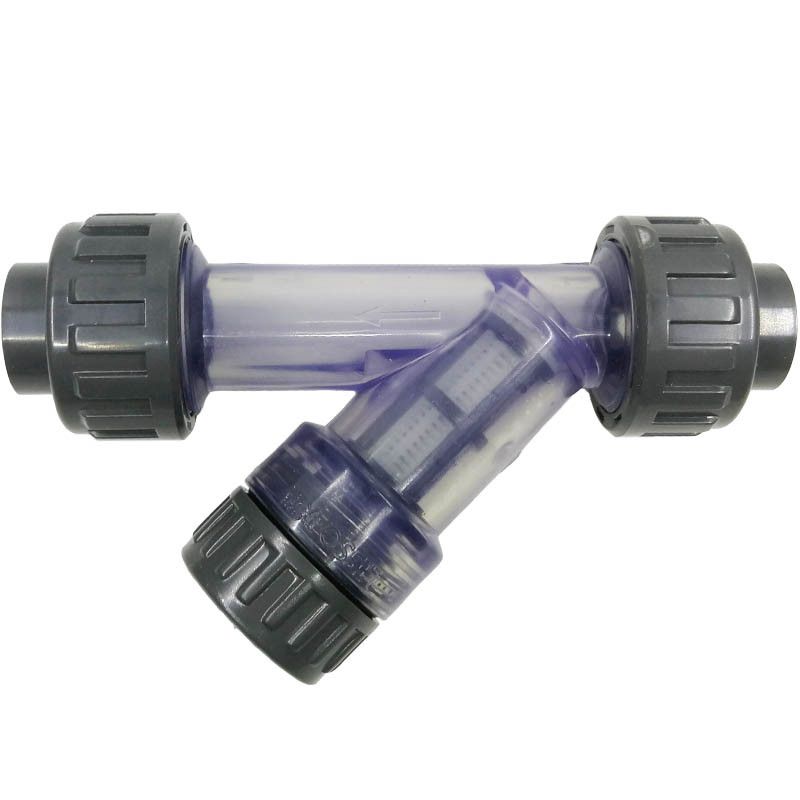 Jual 1" DN25 Pipe ID 32MM PVC Plastic Pipe Inline Y Strainer Filter 20 ...