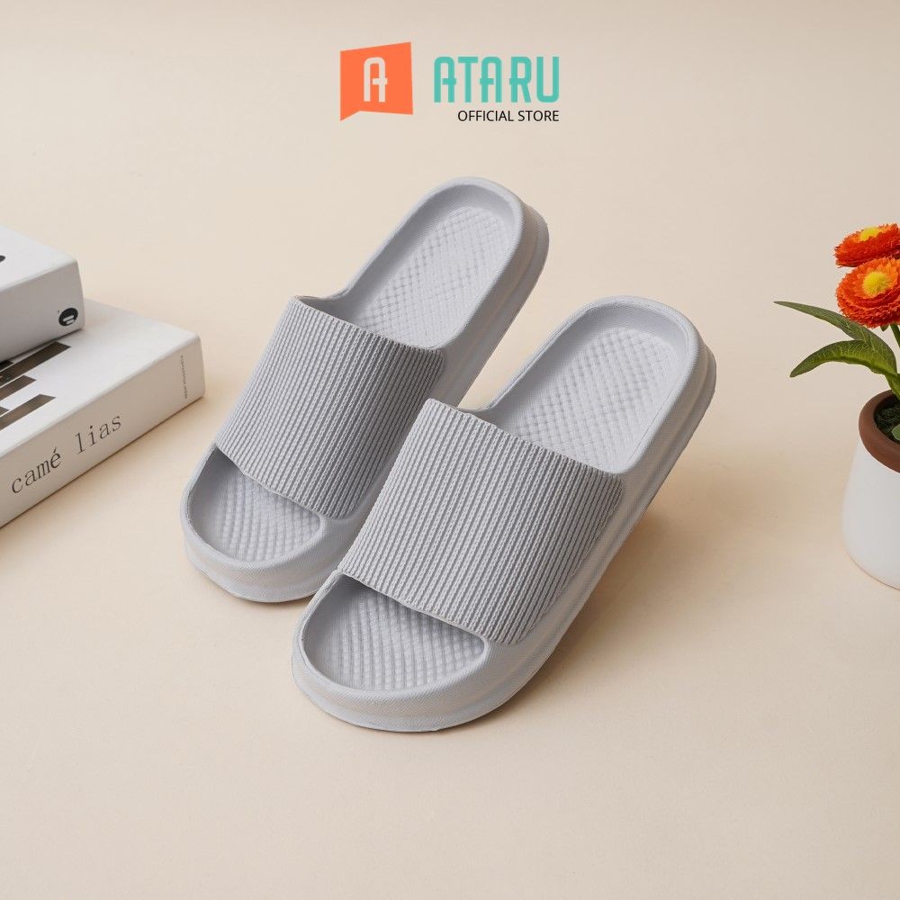 Jual Ataru Ukuran 36/37 Sandal Rumah Stripes - Abu-Abu Home Slippers ...