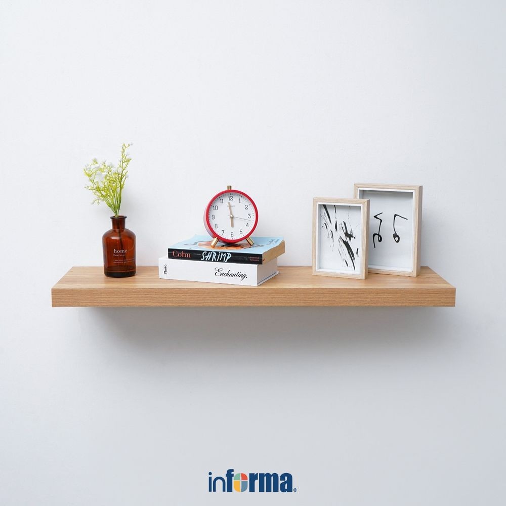 Jual Informa Rak Dinding 80 cm - Cokelat Oak Decorative Wall Shelf Rak ...