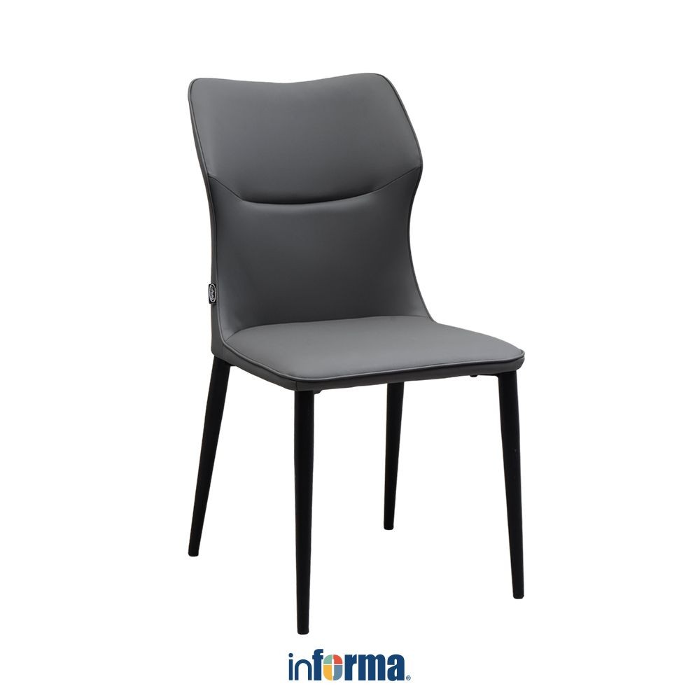 Jual Informa Hensley Kursi Makan Kulit - Abu-Abu Dining Chair Tempat ...