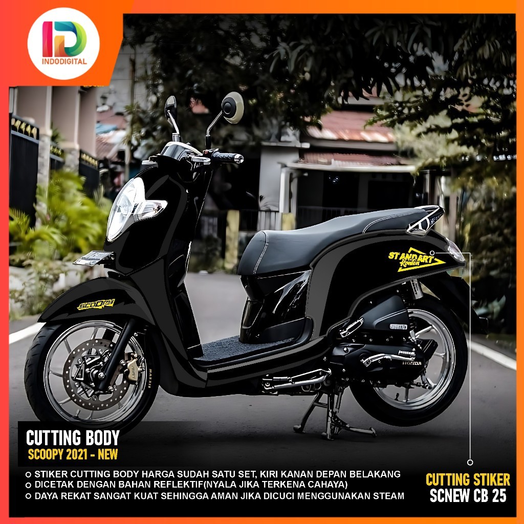 Jual Sticker Cutting All Bodi Scoopy - KODE 25 Stiker 2017 2018 2019 ...