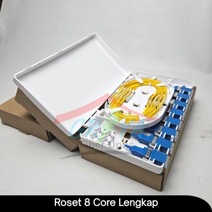 Jual Roset 8 Core Lengkap Adapter Pigtail SC UPC Roset 8c Polos Fiber ...