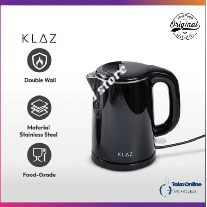 Jual Klaz 1 Ltr Teko Listrik Double Wall/teko listrik/pemanas air ...