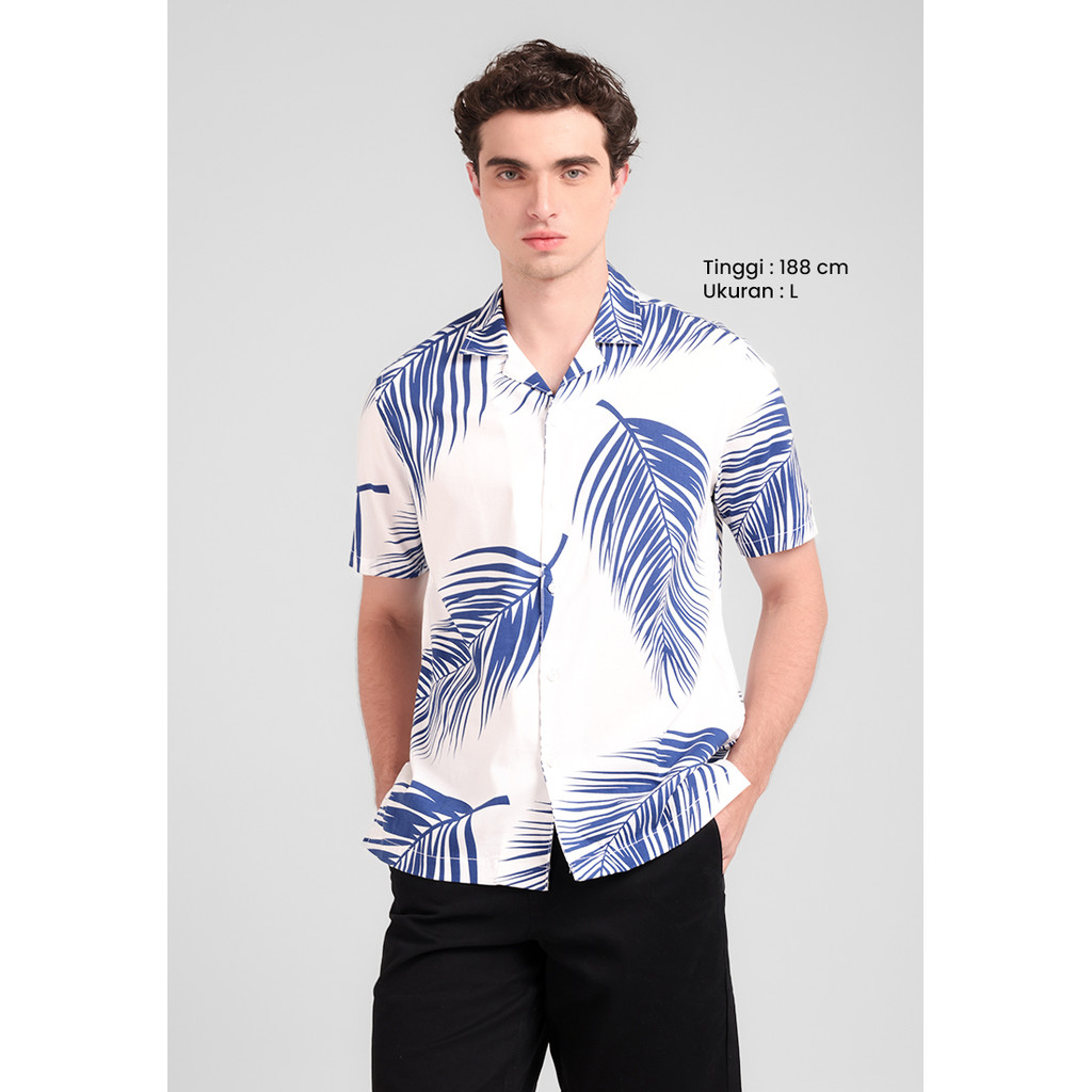 Jual MANZONE - Kemeja Lengan Pendek Pria Lilo 2 Comfort Fit - White ...
