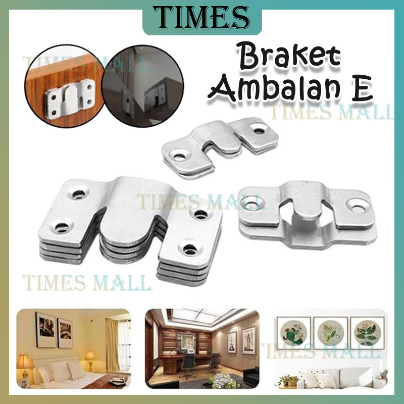 Jual Plat Gantung Meja dan Pigura Type E /Bracket Ambalan Plat Gantung Pigura Dinding SMALL ...
