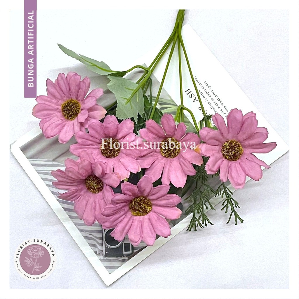 Jual Bunga Aster Cemara Artificial Flowers Daisy Chamomile Krisan Besar ...