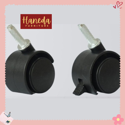 Jual HANEDA Roda Lemari Roda rak Roda laci Kantor Rumah Caster Wheel ...