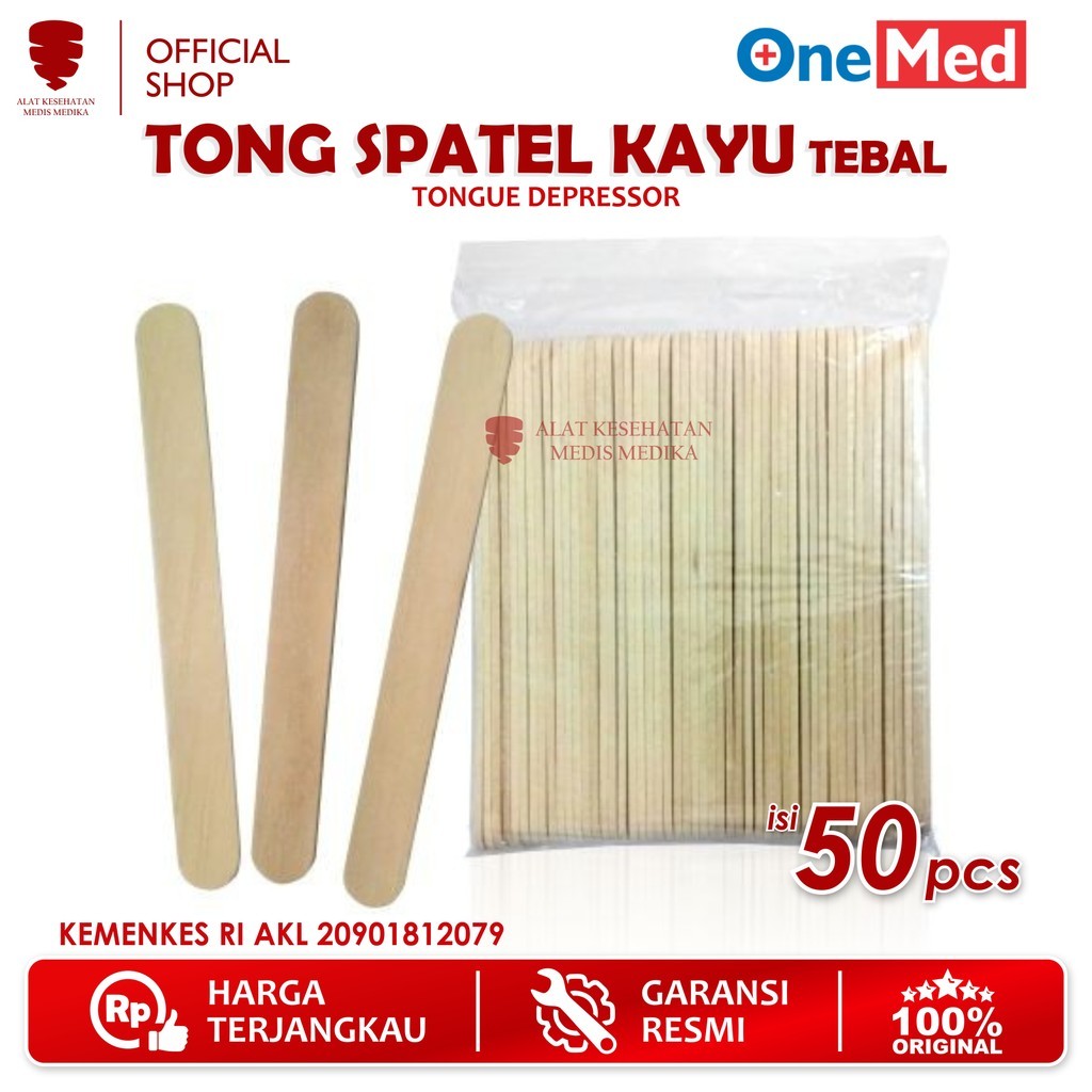 Jual Tong Spatel Kayu Tebal Onemed Wooden Tongue Spatula Sundip Lidah ...