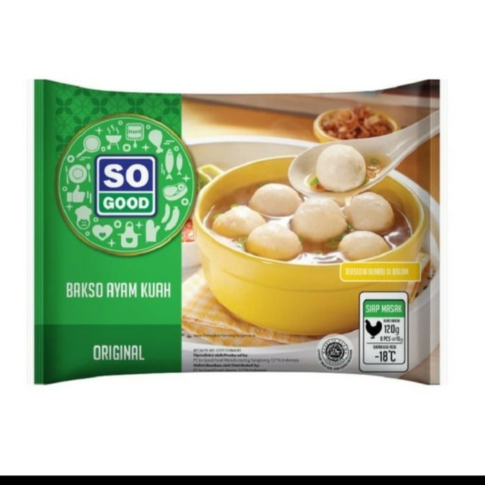 Jual So Good Bakso Ayam 120 Gr | Shopee Indonesia