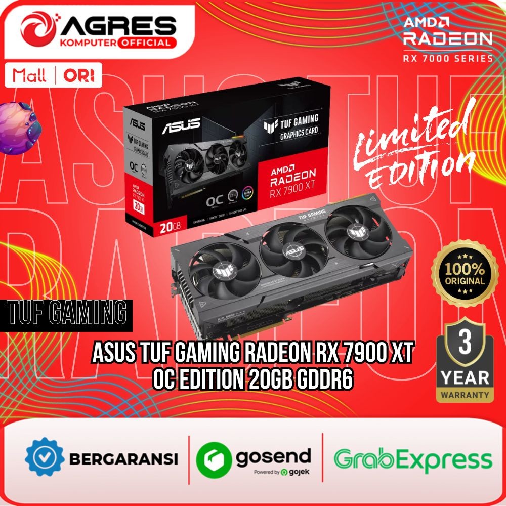 Jual ASUS TUF Gaming Radeon RX 7900 XT OC EDITION 20GB GDDR6 | Shopee ...