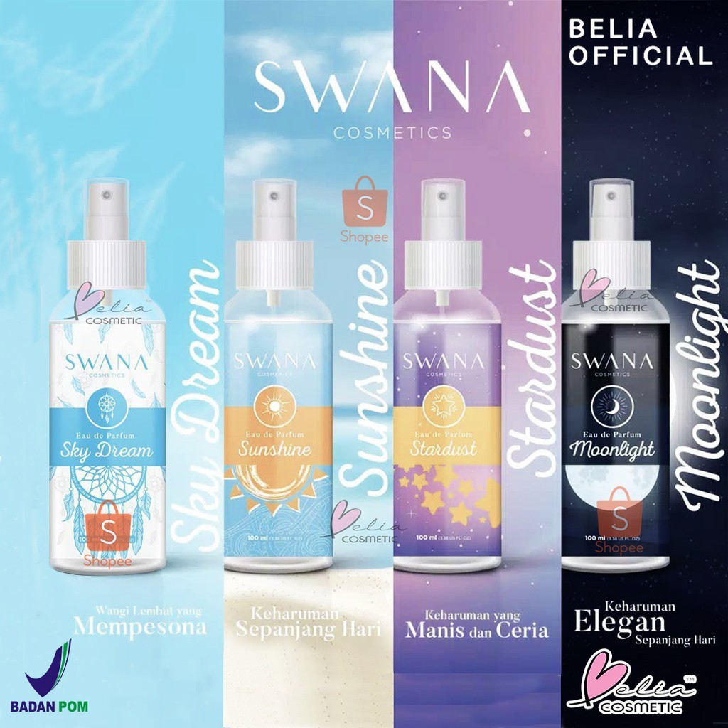 Jual BELIA Swana Eau De Parfume parfum Sky Dream, Stardust, Moonlight ...