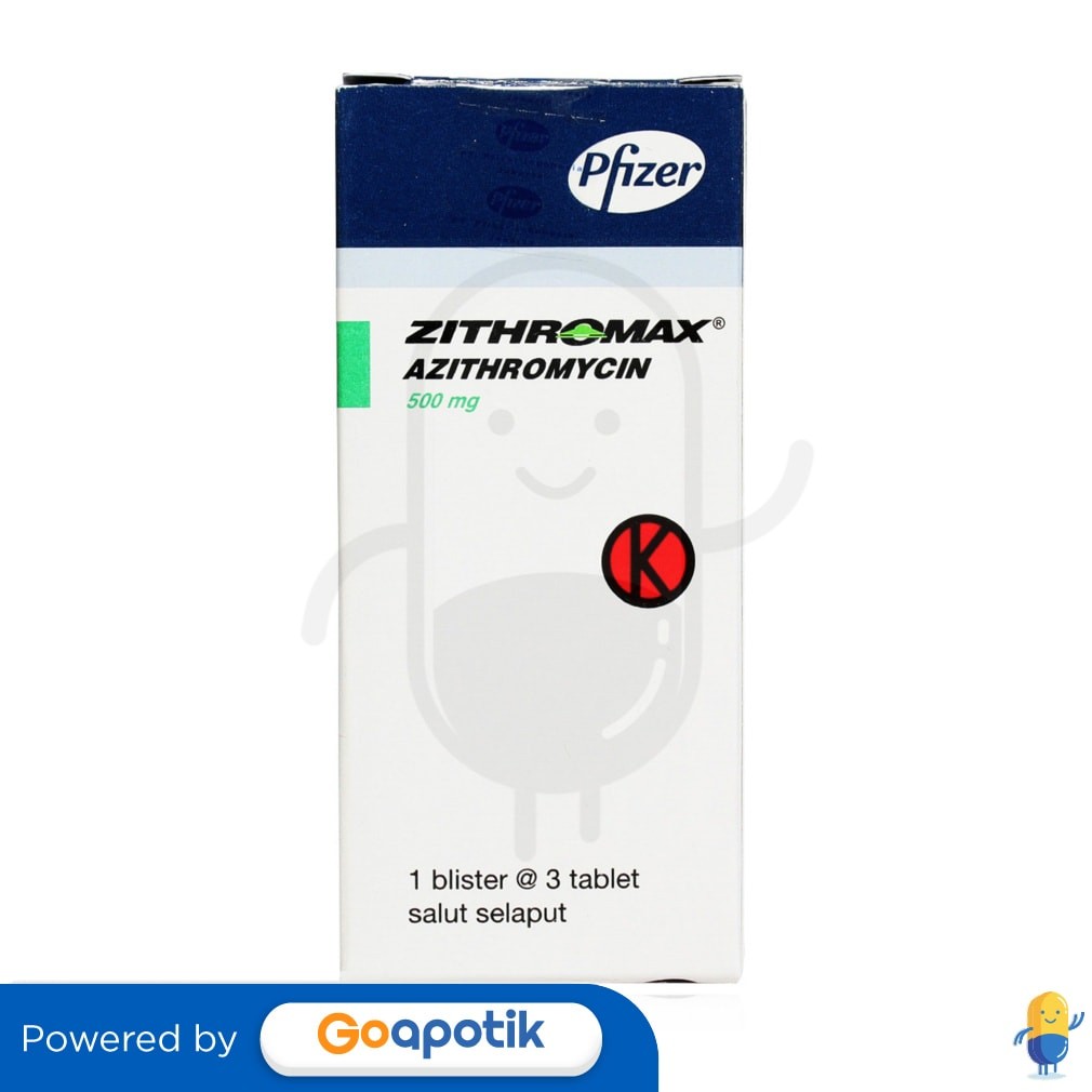 Jual Zithromax 500 Mg Box 3 Tablet | Shopee Indonesia