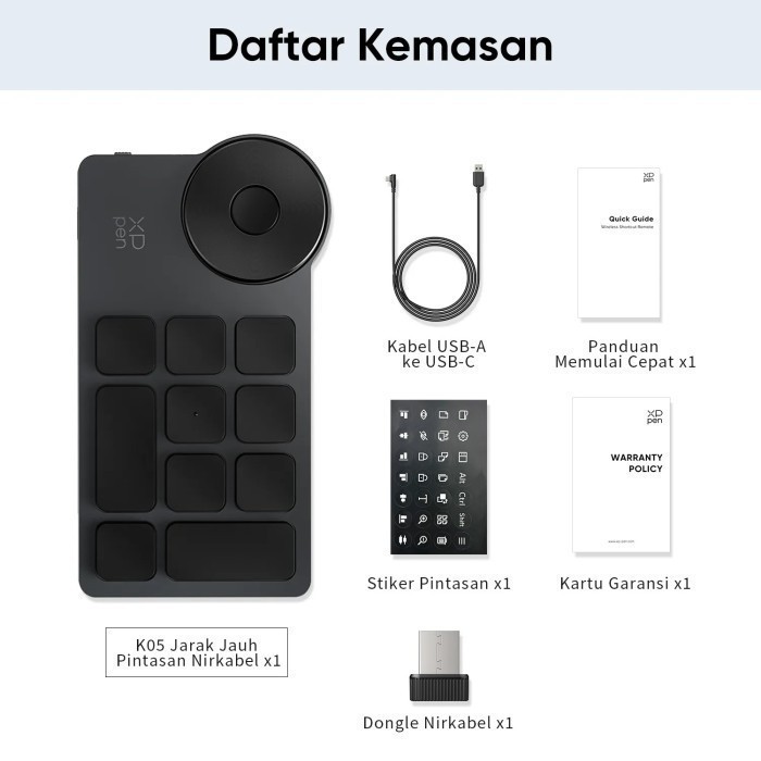 Jual XPPEN ACK05 Wireless Shortcut Remote Essential Wireless Control ...