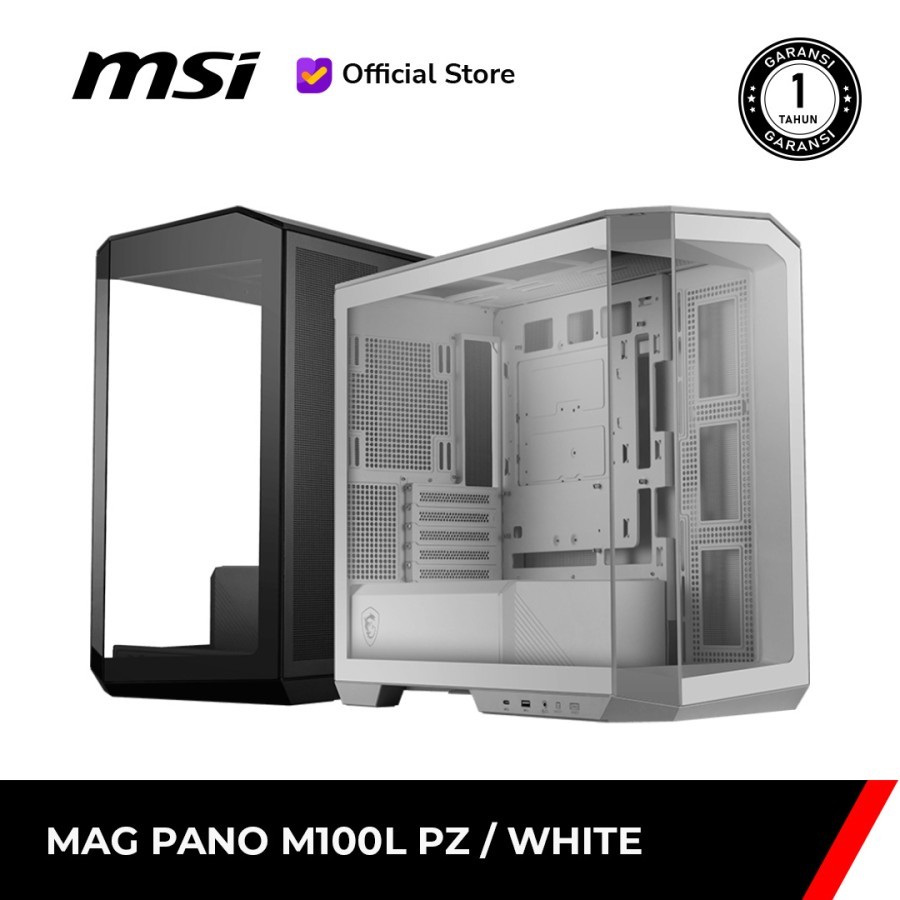 Jual Casing PC MSI MAG PANO 100L PZ ATX Panoramic Tempered Glass USB ...