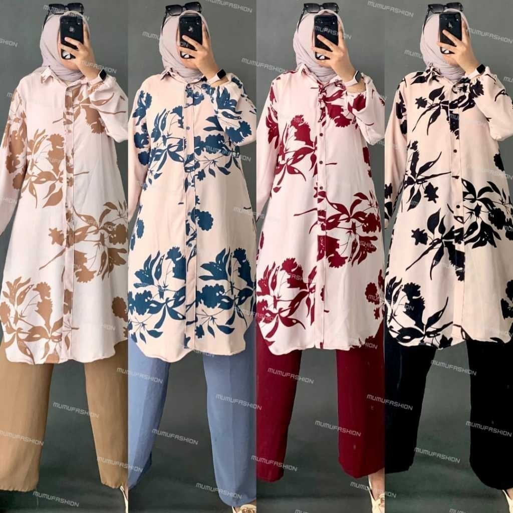 Jual ( ORIGINAL! ) MUNNA TUNIK SET CELANA by Mumufashion Setelan Tunik ...