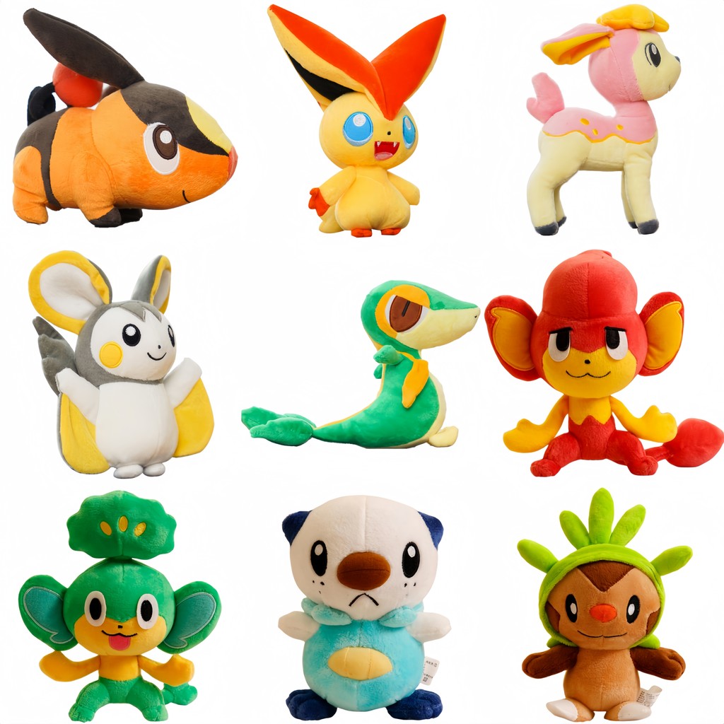 Jual Pokemon Deerling Victini Snivy Emolga Tepig Plush Toy Cute Anime ...