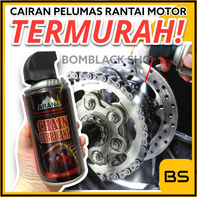Jual Minyak Pelumas Rantai Sepeda Oli Motor Chain Lubricant 240 ml ...