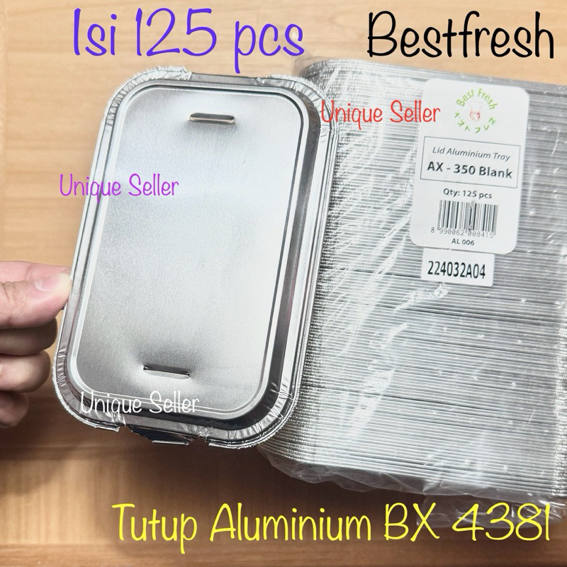 Jual [Isi125] Tutup Aluminium BX 4381 Bestfresh / Tutup Aluminium Foil ...