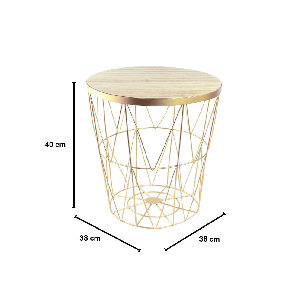 Jual Informa Topaz Meja Tamu Dengan Penyimpanan - Gold Coffee Table ...