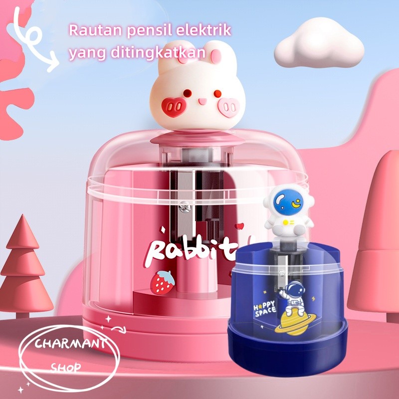 Jual [CHARMANT] Rautan pensil manual elektrik lucu/rautan pensil ...