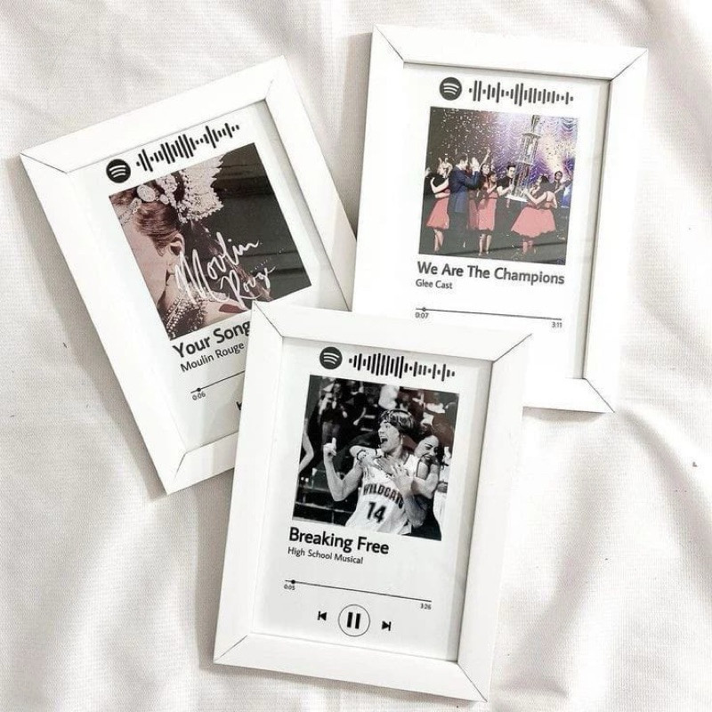 Jual PROMO!! CUSTOM FRAME FOTO 5R UCAPAN/SPOTIFY COCOK BUAT KADO ULTAH ...