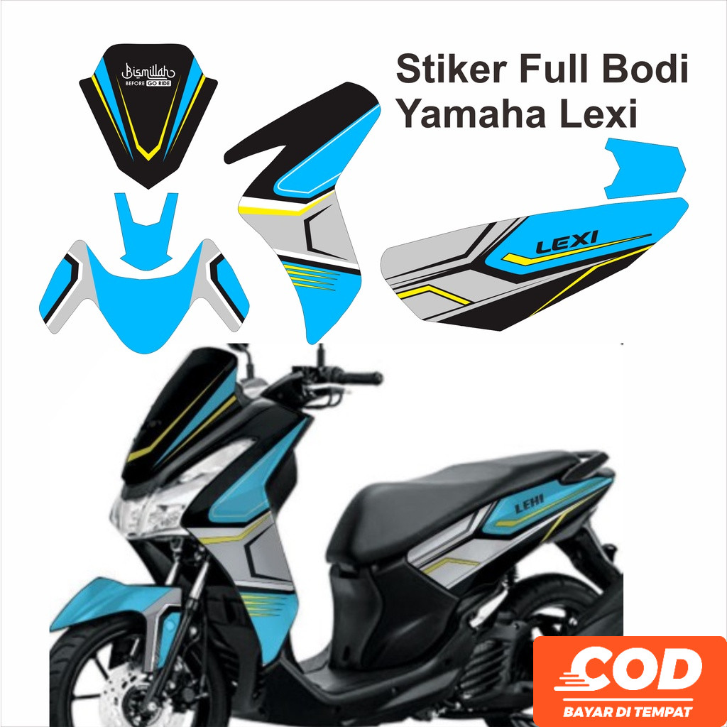 Jual Stiker motor Lexi Full Body Sticker Variasi Motor striping Stiker ...