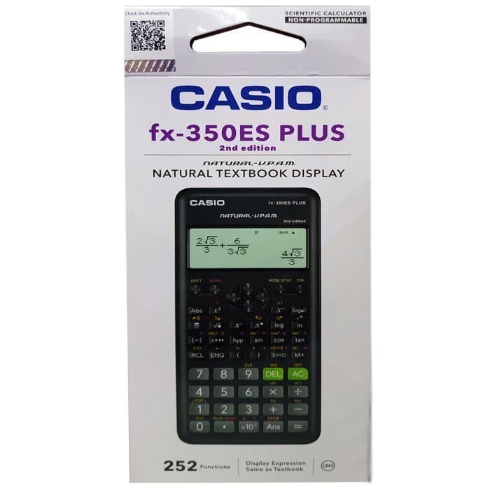 Jual Kalkulator Scientific Casio FX-350ES PLUS Calculator Ilmiah ...