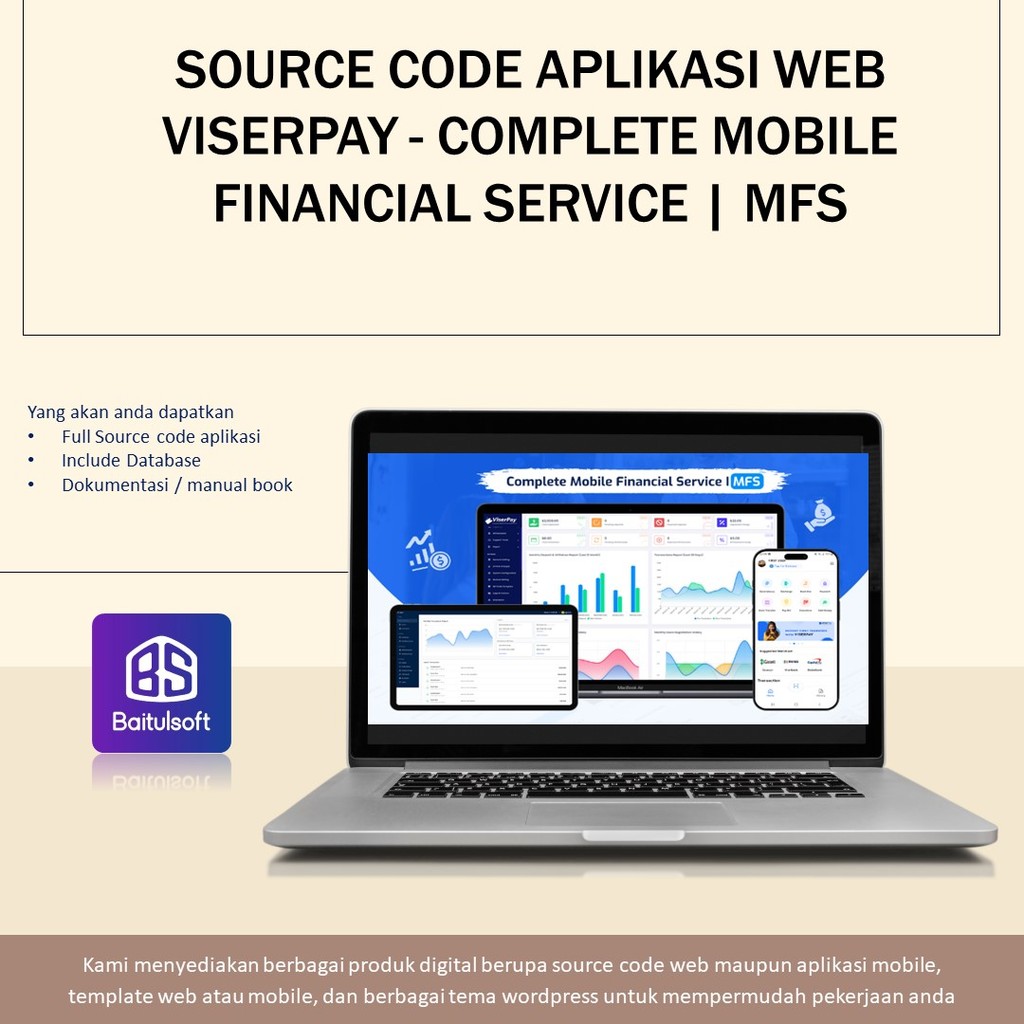 Jual SOURCE CODE APLIKASI WEB VISERPAY - COMPLETE MOBILE FINANCIAL ...