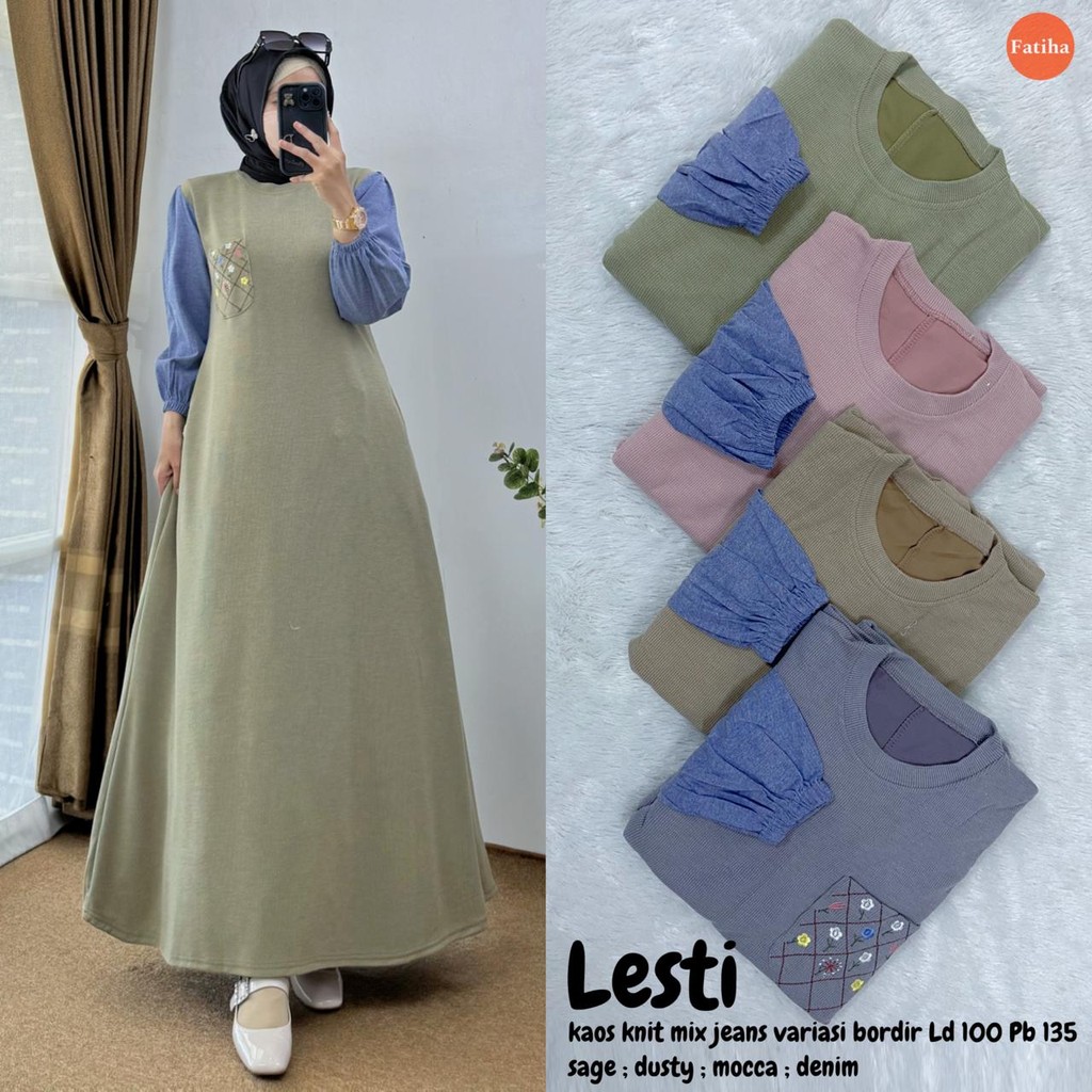 Jual Maxy kasual Lesti/dress jumbo LD 110/dress santai model terkini ...
