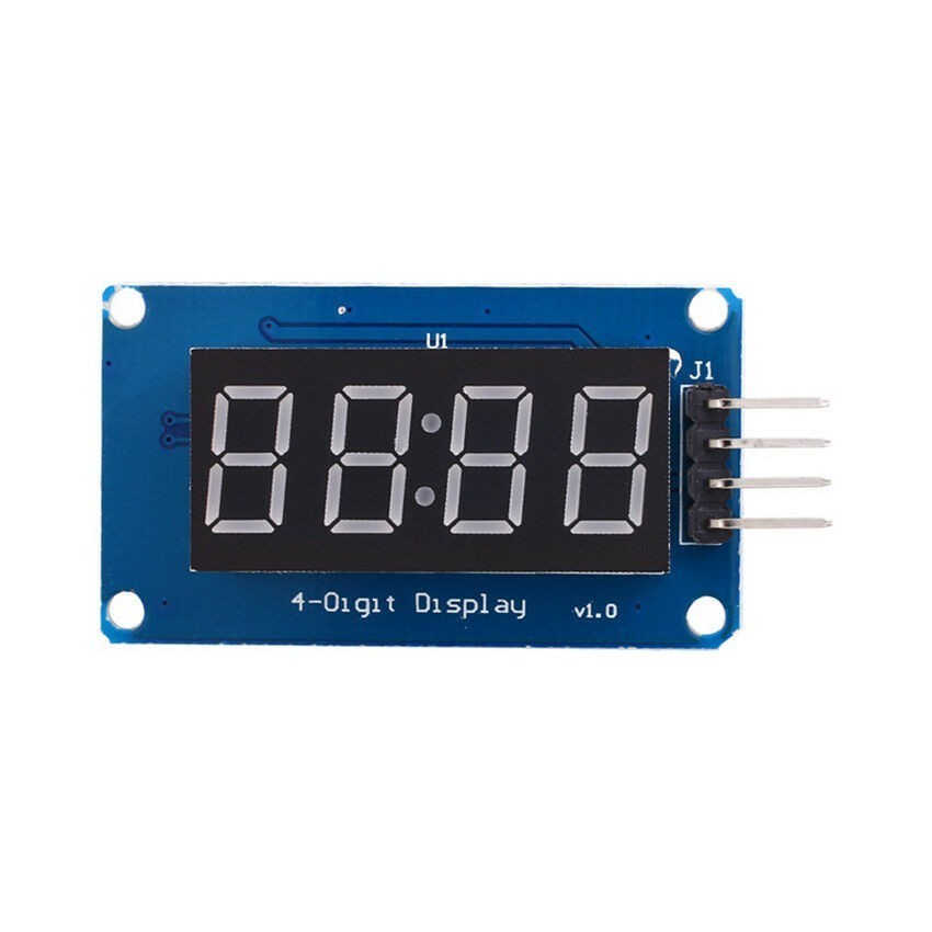 Jual TM1637 4 Digit 7 Segment Tube LED Red Digital Display Module Clock ...